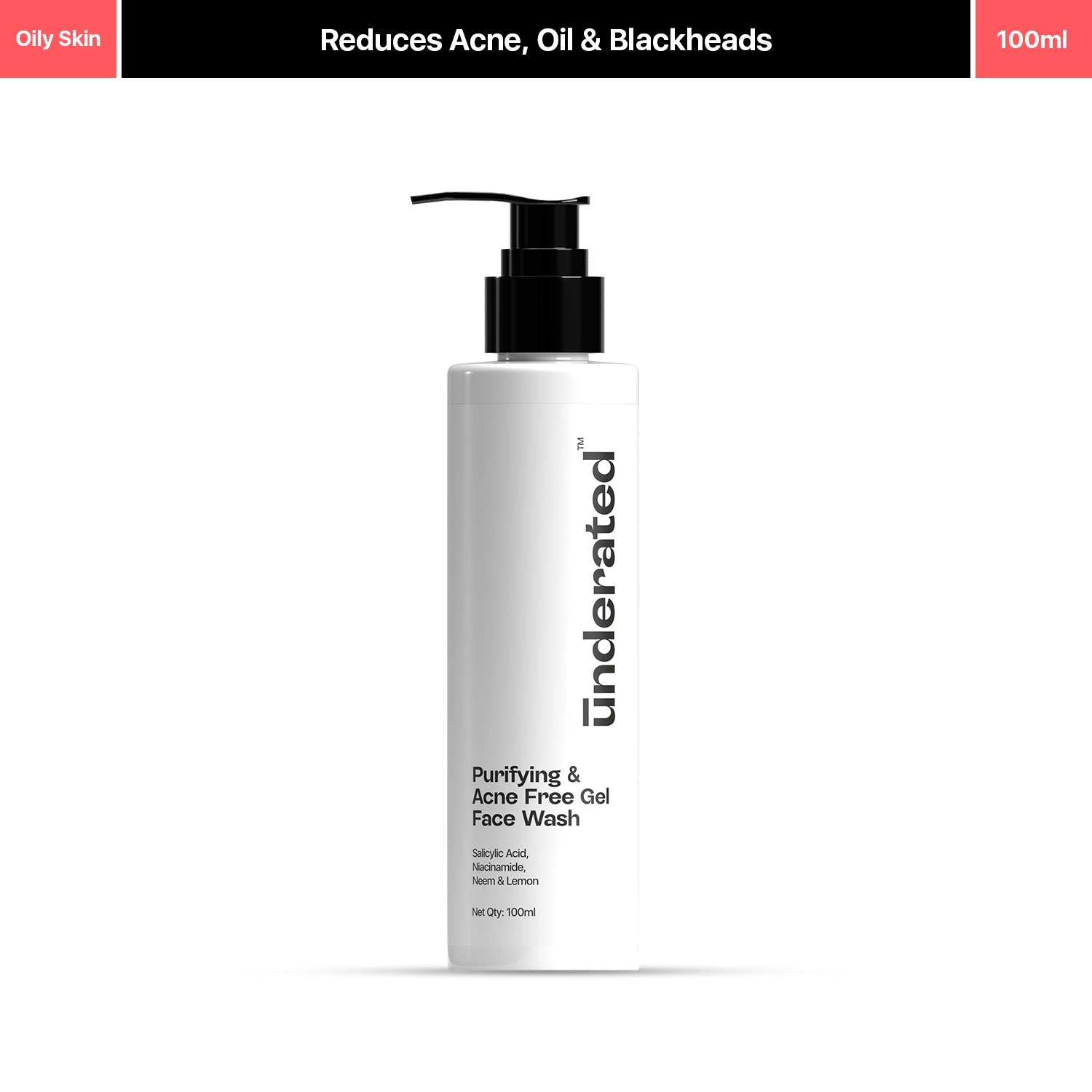 Purifying and Acne Free Gel Face Wash - 100ml | For Acne Control and S ...