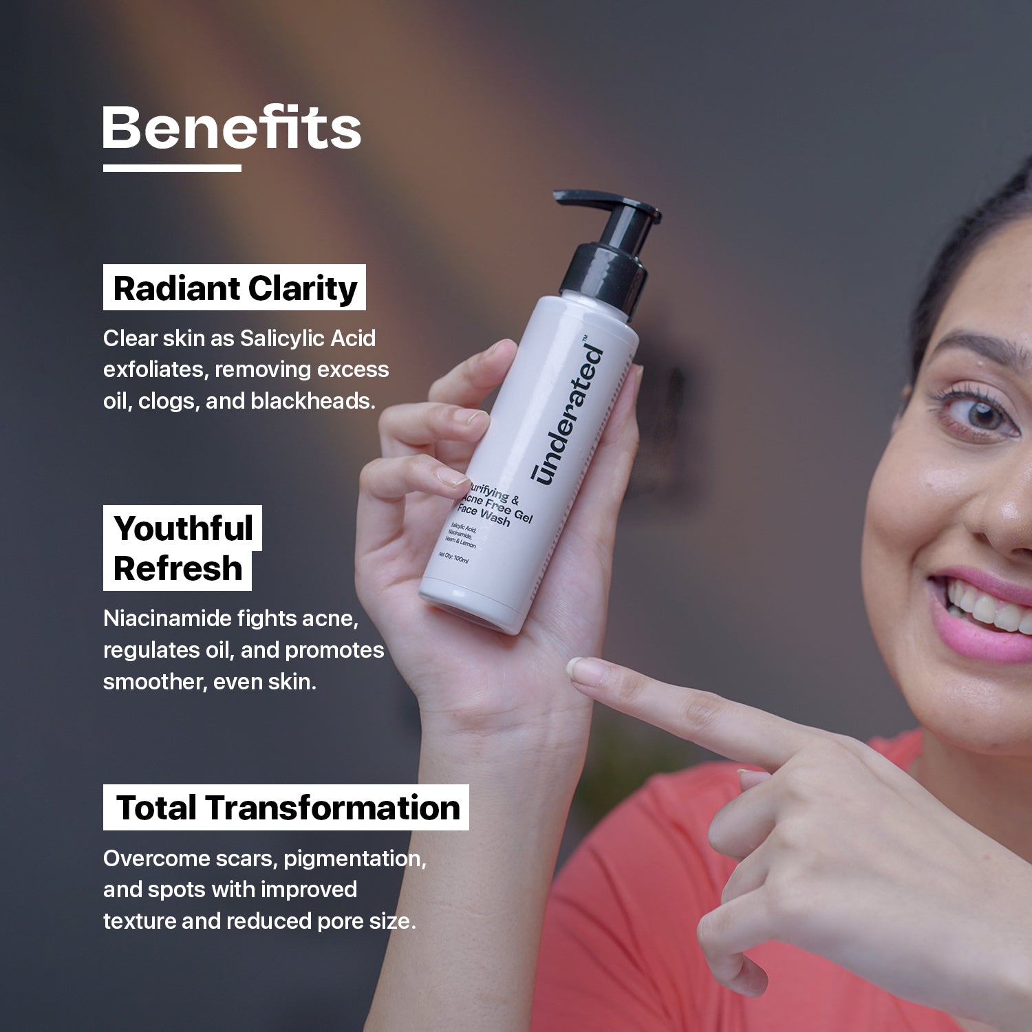 Purifying and Acne Free Gel Face Wash - 100ml | For Acne Control and S ...